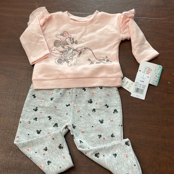 Disney | Matching Sets | Disney Baby Minnie Mouse 2 Piece Pant Set Size ...